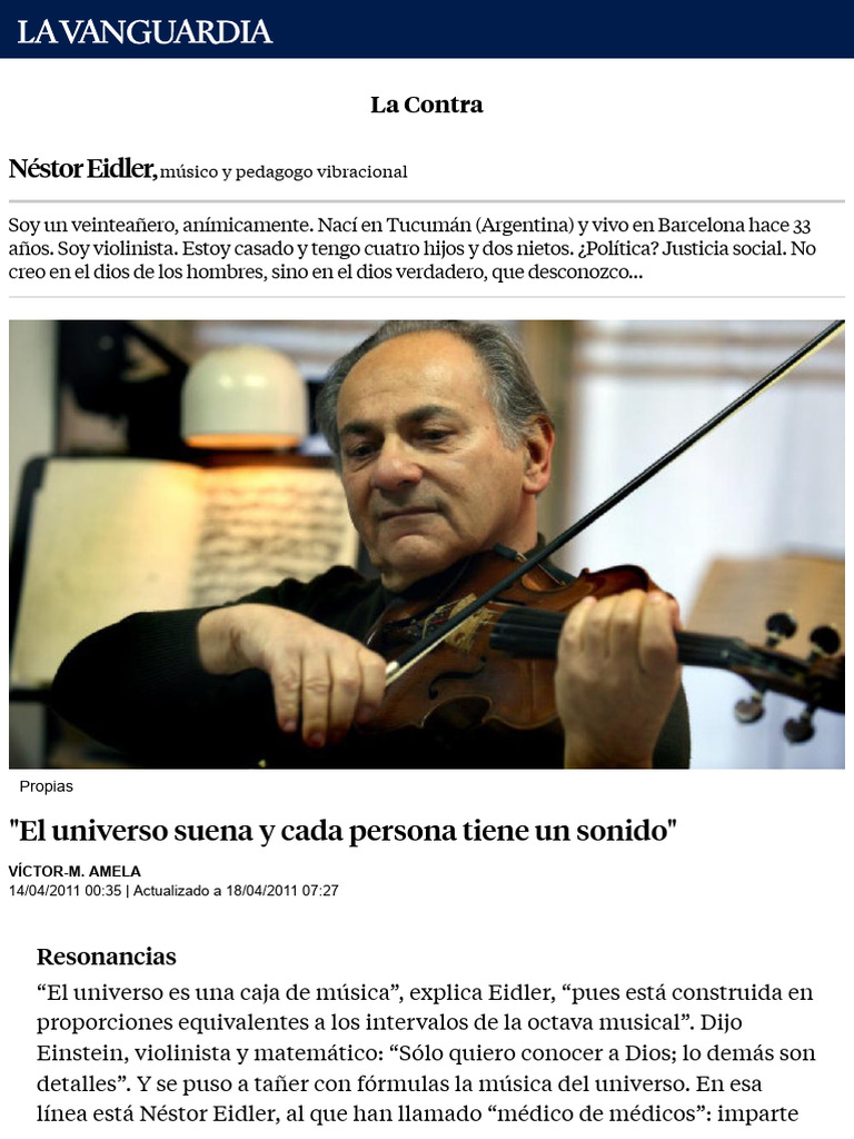 El Universo Suena y Cada Persona Tiene Un Sonido | Descargar gratis PDF ...