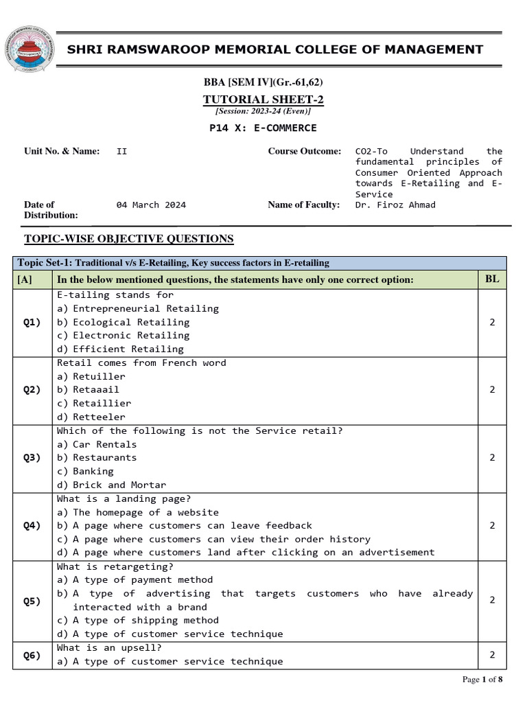 Assignment 3 Pdf E Commerce Marketing