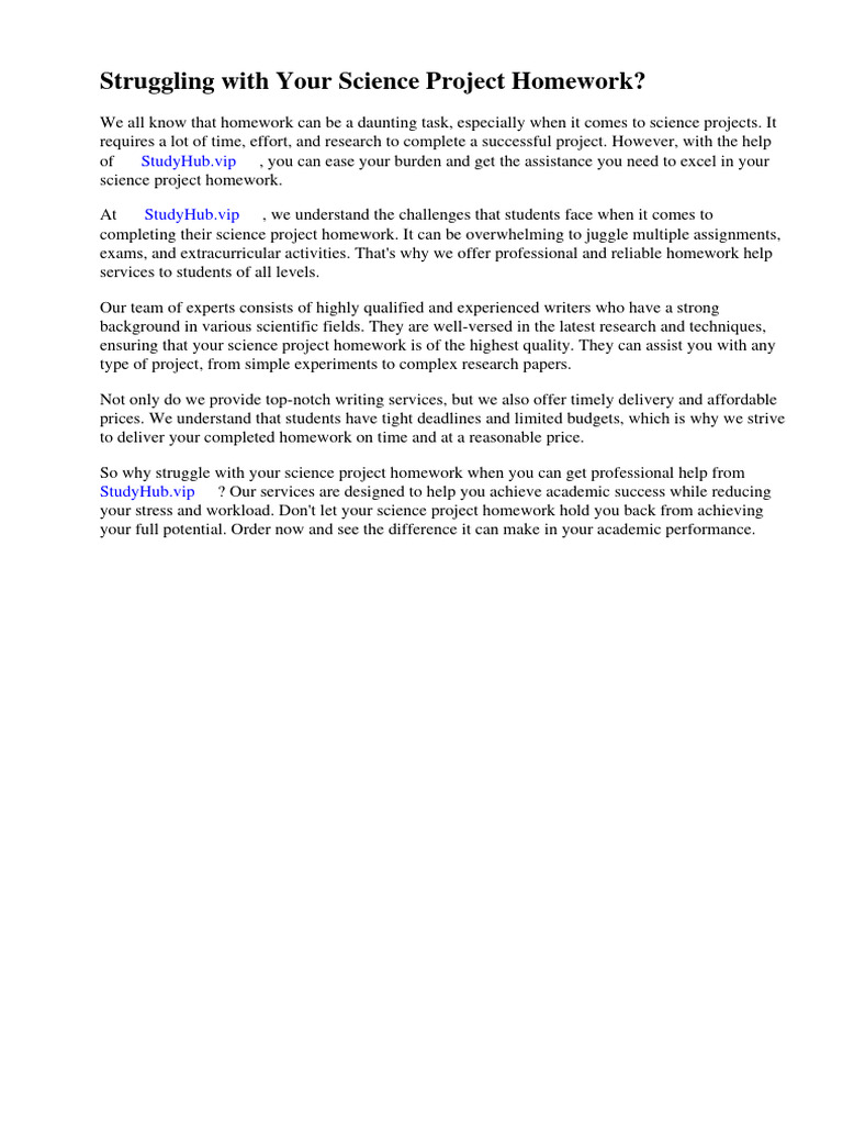 Homework Help Science Project | PDF | Science | Physics