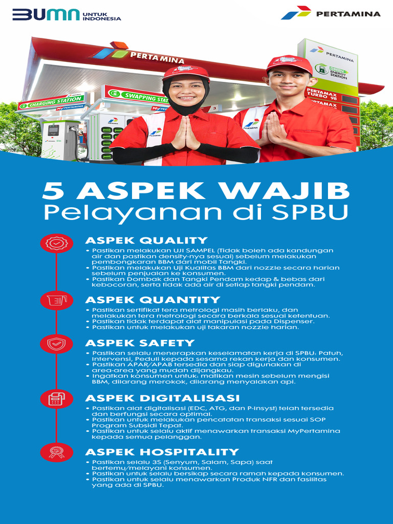 FA - 5 Aspek Pelayanan SPBU - Roll Banner 80x180 | PDF
