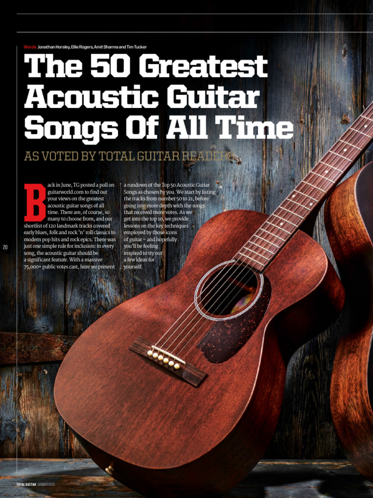 50 Greatest Acoustic Guitar Songs of All Time | PDF | Guitars | Irish ... 50 Greatest Acoustic Guitar Songs of All Time | PDF | Guitars | Irish ...