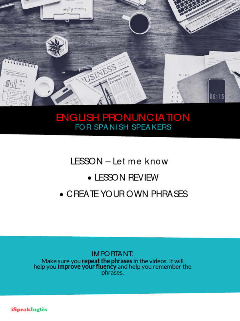 Lesson 1- Practice Sheet - Let me know - ispeakingles | PDF