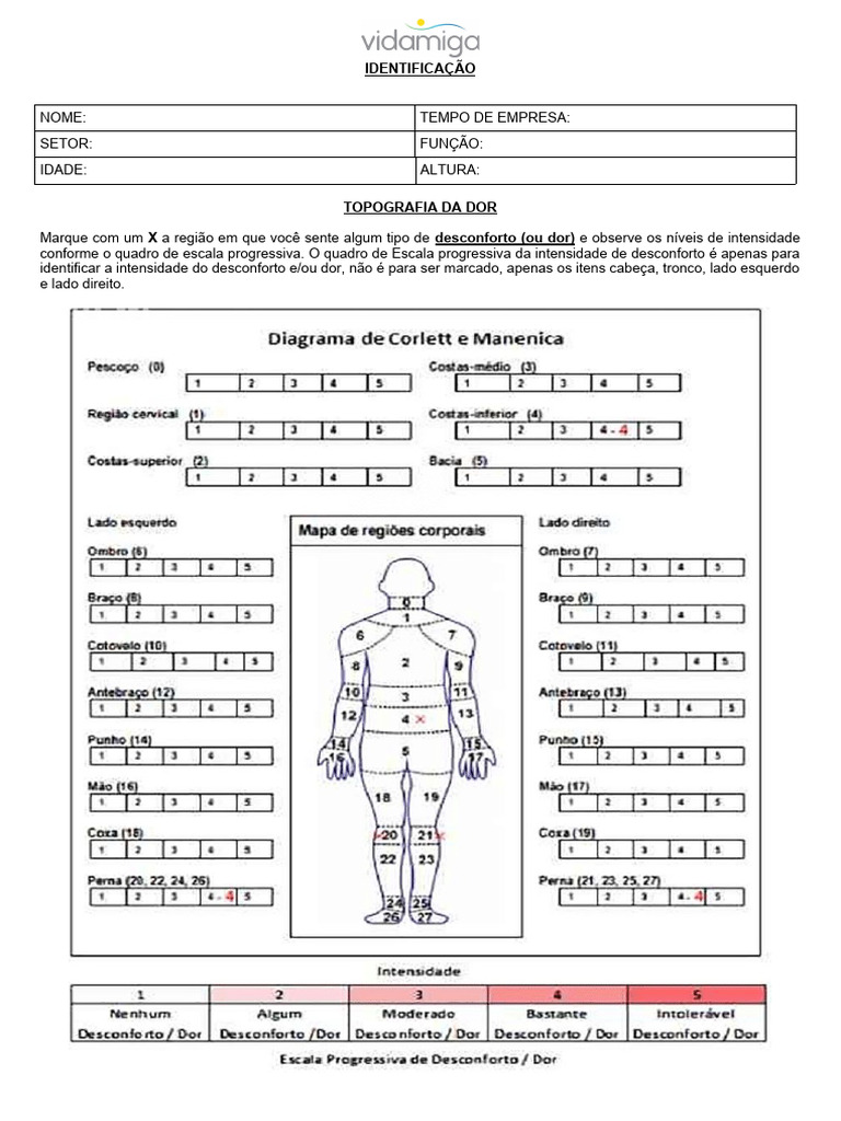 Questionário Corlett | PDF