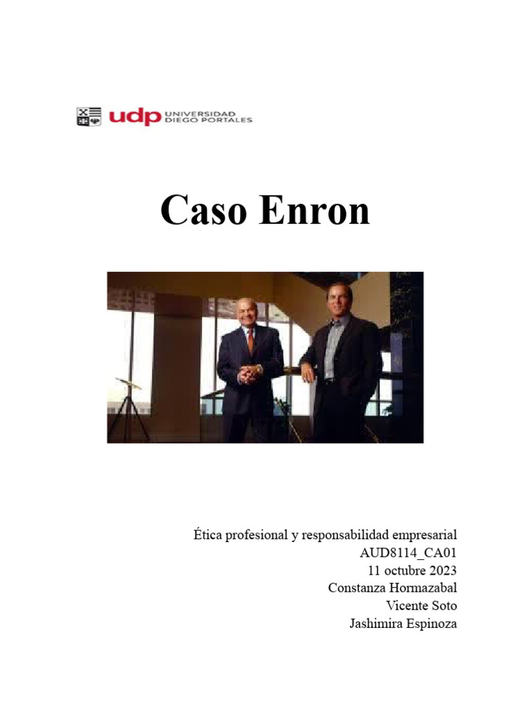 Copia de Caso Enron | PDF | Enron | Sarbanes-Oxley