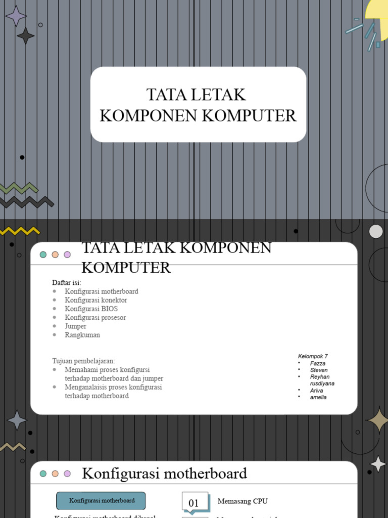 Tata Letak Komponen Komputer | PDF | Komputer