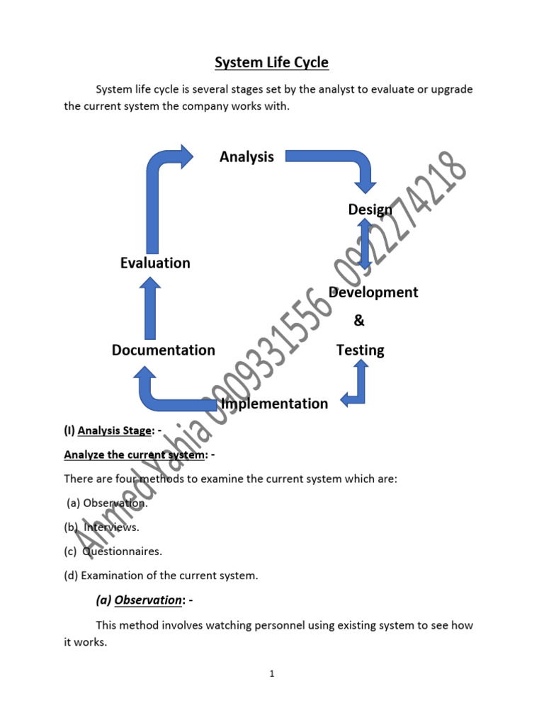System Life Cycle | PDF | Data Type | Numbers