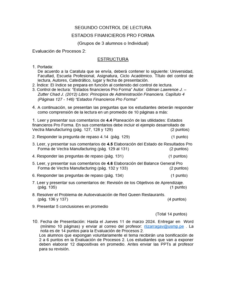 Guía del Control de Lectura 2 | PDF | Aprendizaje | Modificación de comportamiento