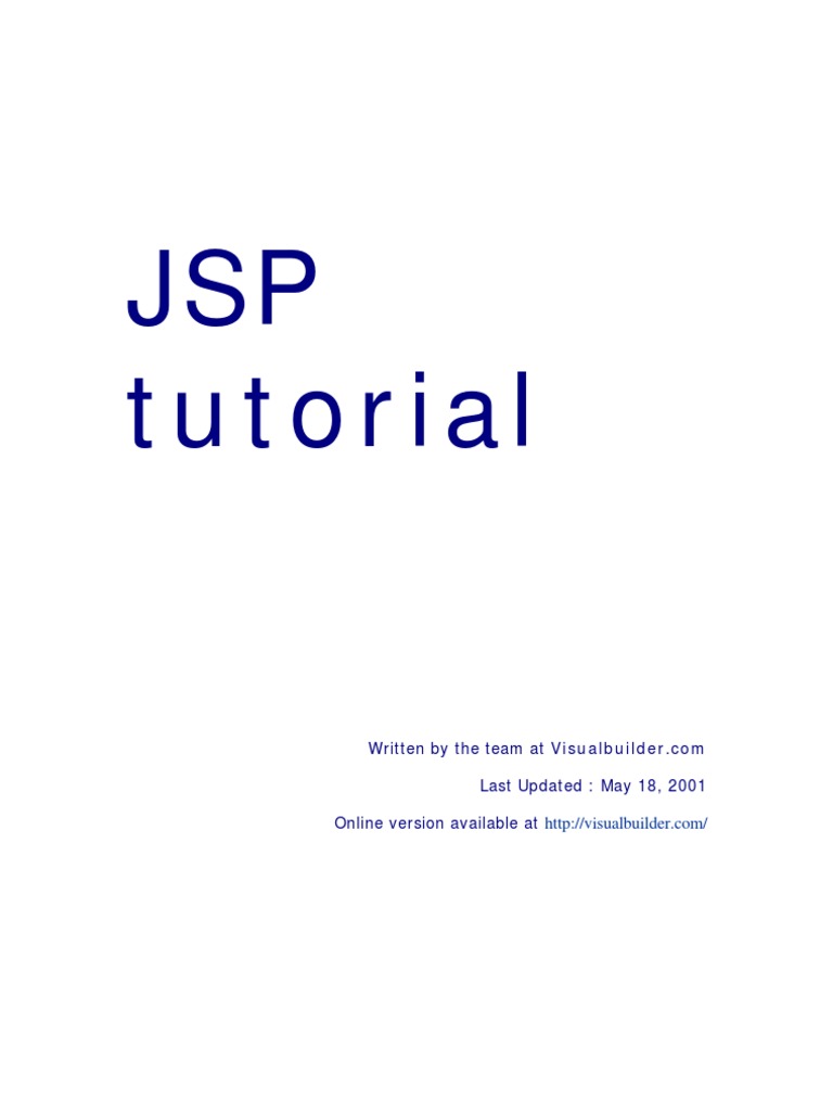 JSP Tutorial | PDF