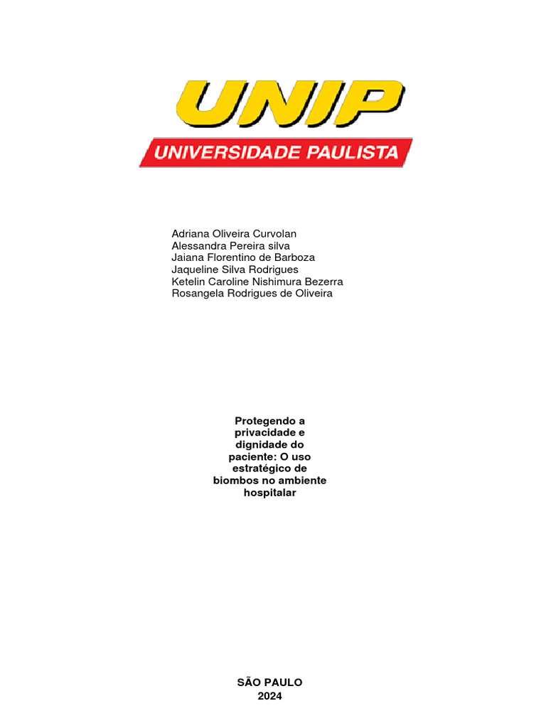 Aps Unip Marques | PDF | Enfermagem | Segurança do paciente