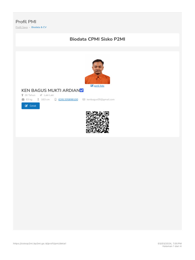 Siskop2mi - Profil - Pmi - Profil Pmi | PDF