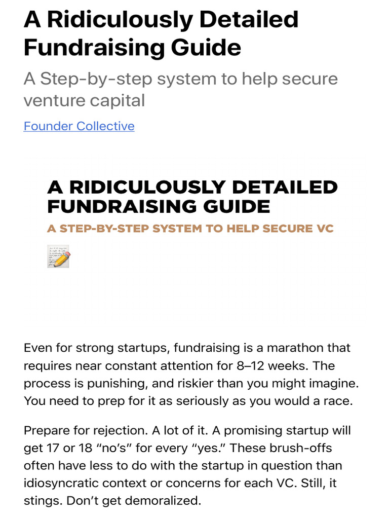 Ultimate VC Fundraising Strategy Guide | PDF | Venture Capital ...