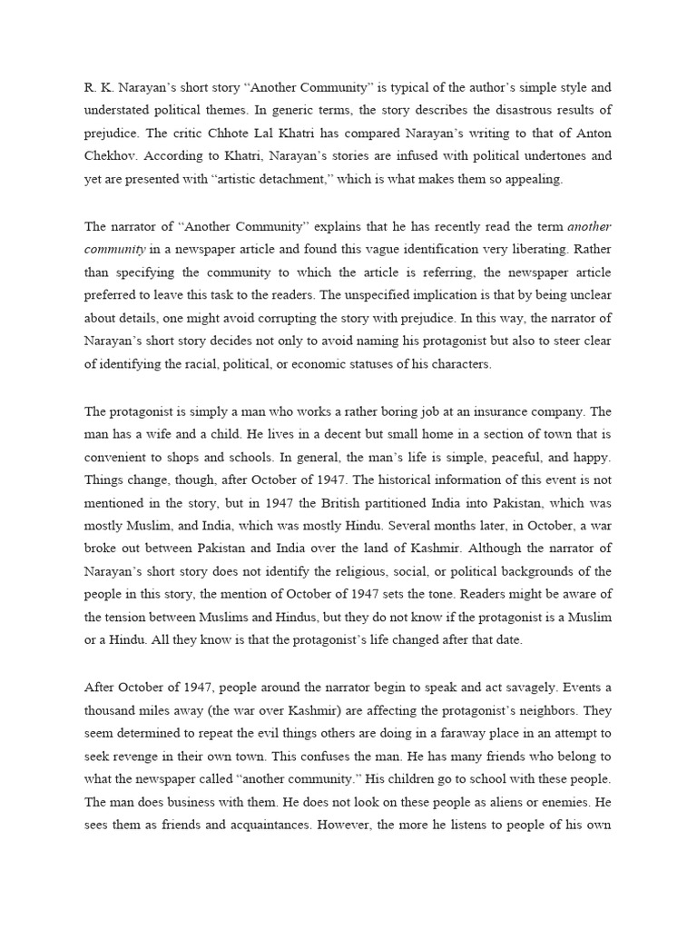 Another Community analysis | PDF