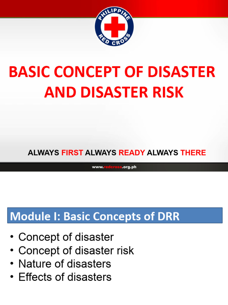 Module I Basic Concept of Disaster and Disaster Risk | PDF | Natural ...
