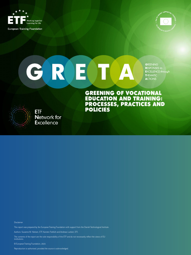 GRETA Report | PDF | Vocational Education | Sustainability