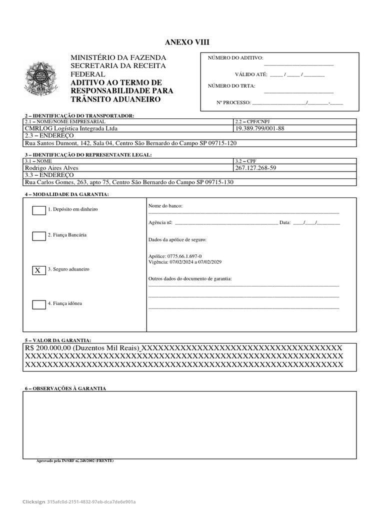 ANEXO 8 - 66.775.16970.doc - Clicksign | PDF | Autenticação