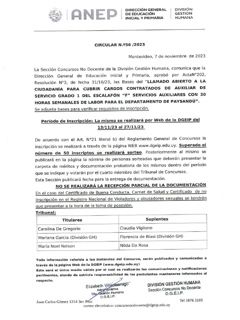 Circular56 23 DGH | PDF
