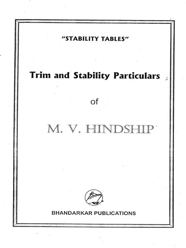 M V HINDSHIP Particulars BHANDARKAR PUBLICATIONS 70 Page | PDF