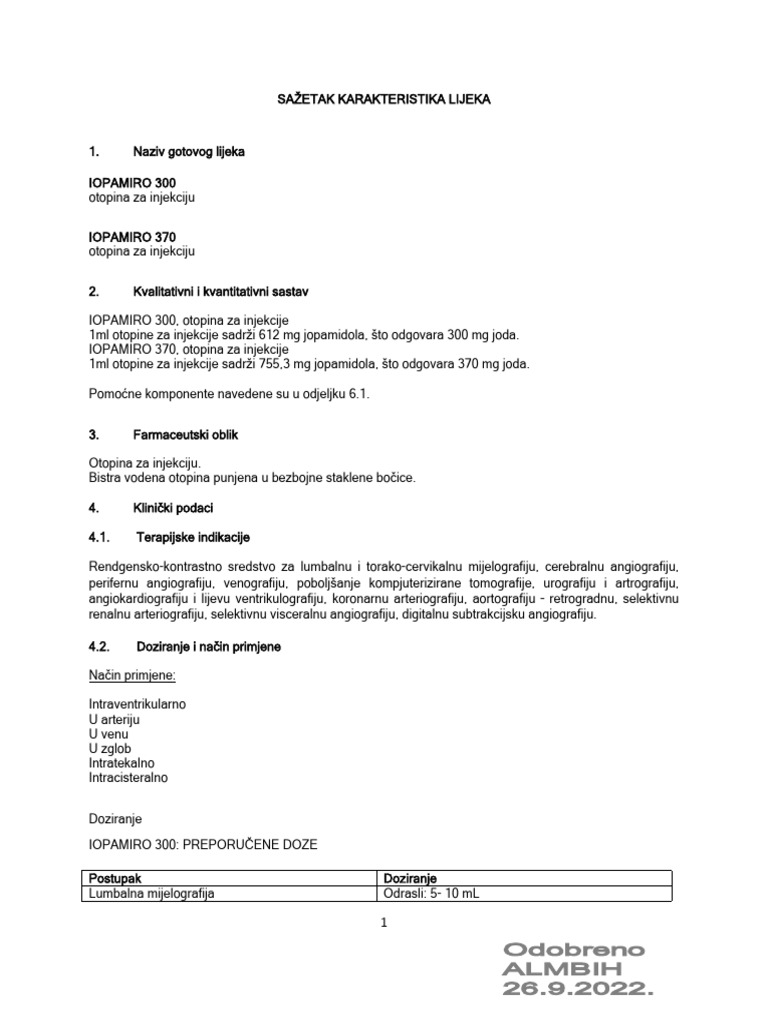 Iopamiro SPC | PDF