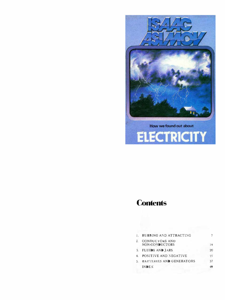 How Did We Find Out About Electricity - Isaac Asimov | PDF | Electricity | Lightning