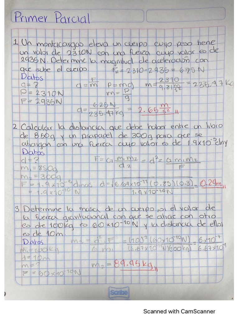 Física II Exámenes | PDF