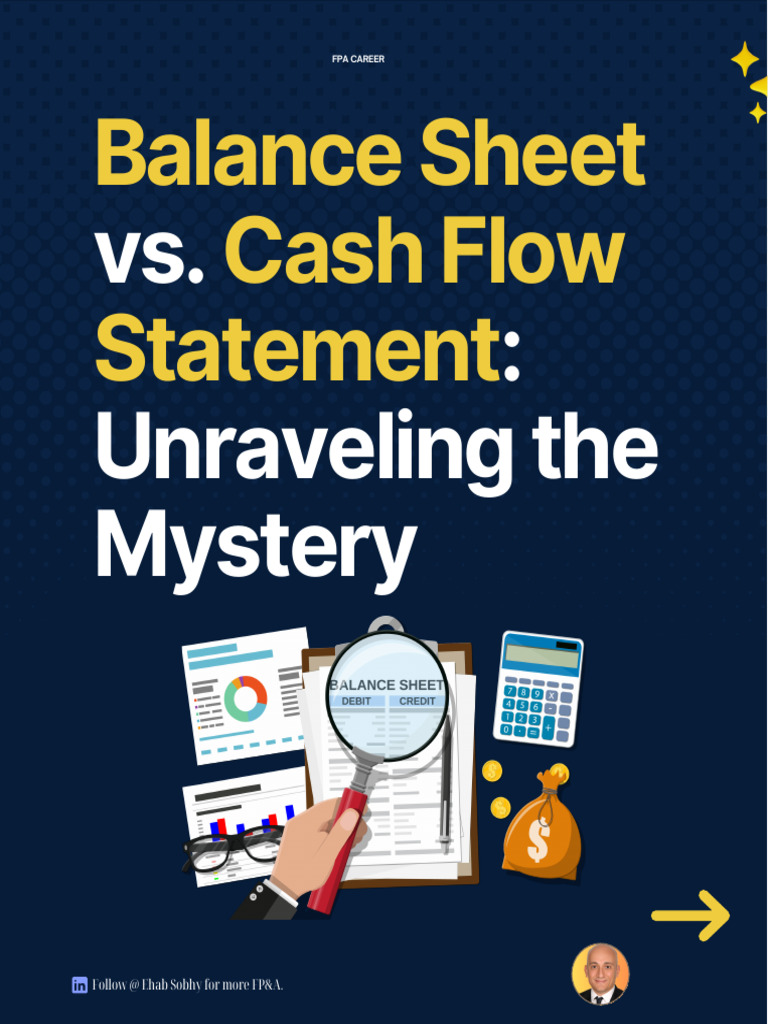 Balance Sheet Vs Cash Flow Statement The Difference 1712022286 | PDF ...