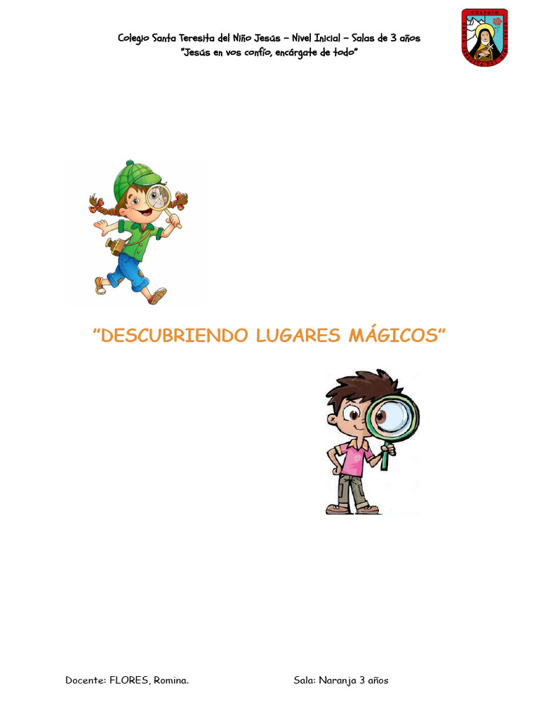 Secuencia - Descubriendo Lugares Magicos | PDF | Educación de la ...