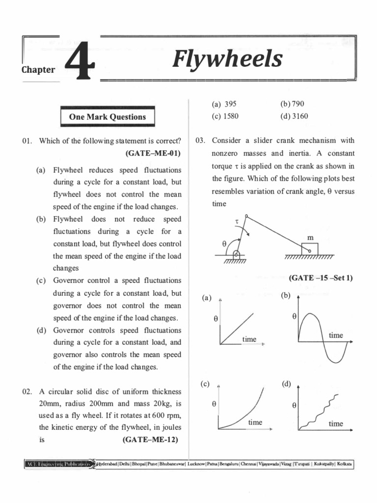 Flywheels Solutions | PDF | Metrology | Rotating Machines