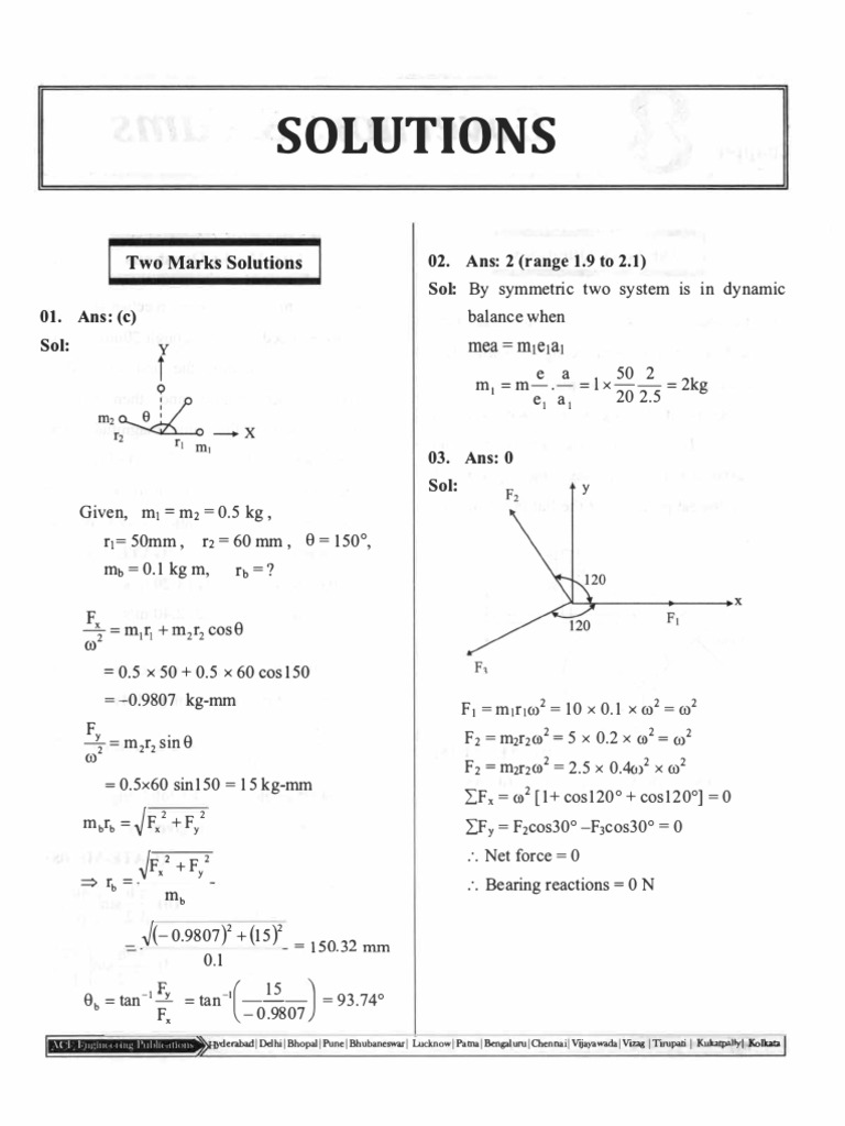 Balancing Solutions | PDF
