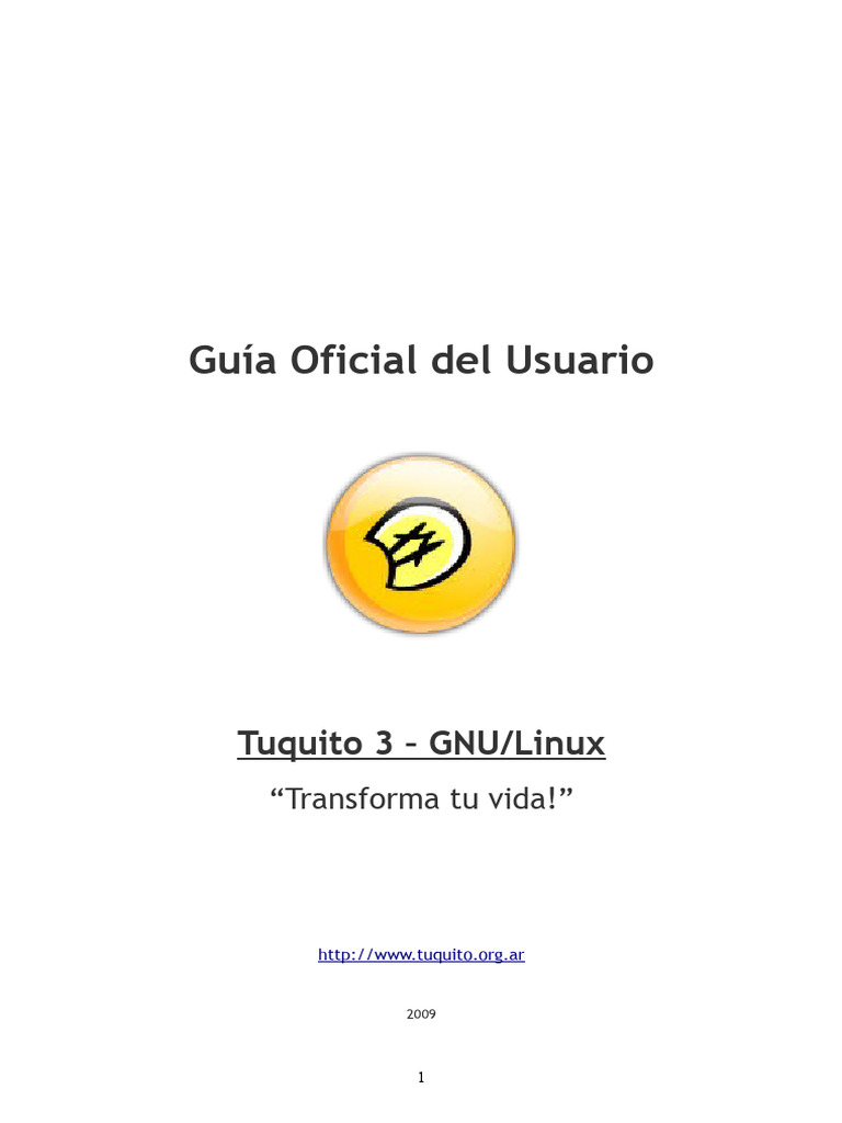 Guía de Instalación de Tuquito GNU/Linux | PDF | Distribución de Linux | Interfaz de línea de ...