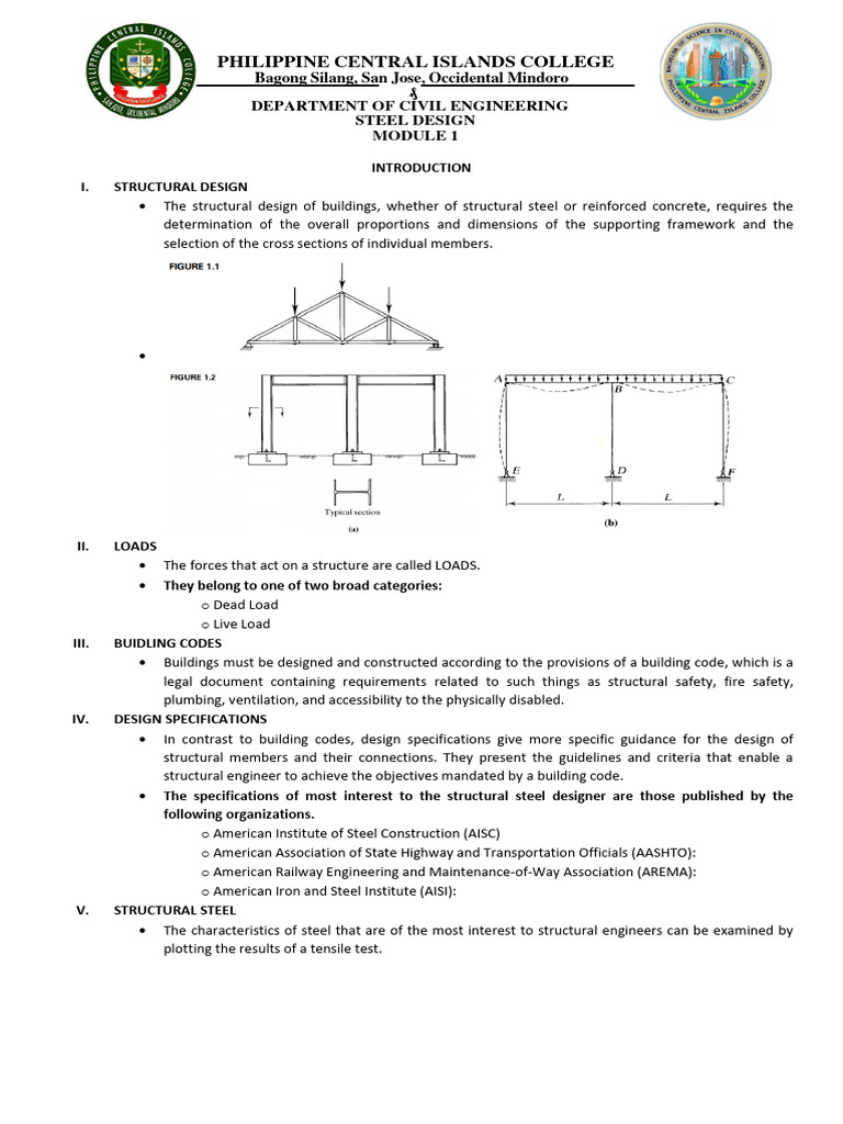 Module 1 | Download Free PDF | Strength Of Materials | Structural Load