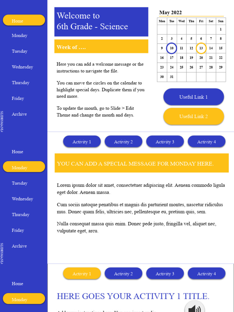 Weekly Planner With Web App UI SlidesMania | PDF | Online Services ...