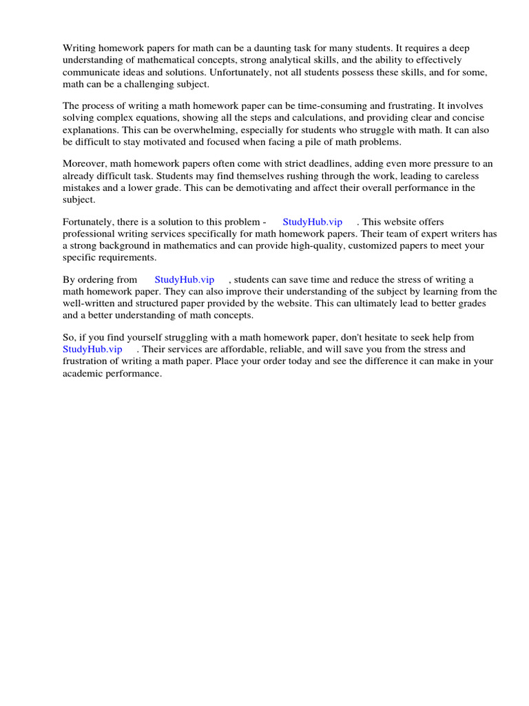 Homework Papers For Math | PDF | Mathematics | Worksheet