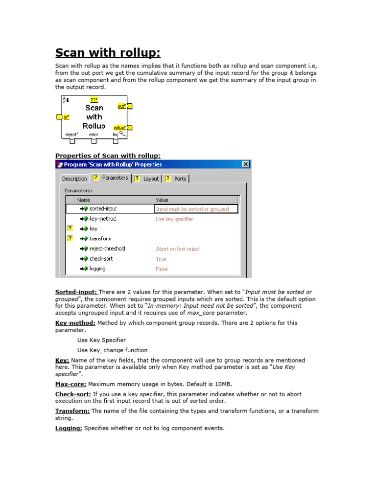 Scan With Rollup | PDF | Parameter (Computer Programming) | Computer ...