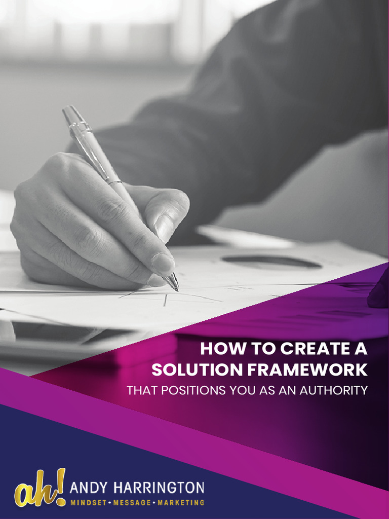 How to Create a Solution Framework | PDF | Learning | Cognitive Science