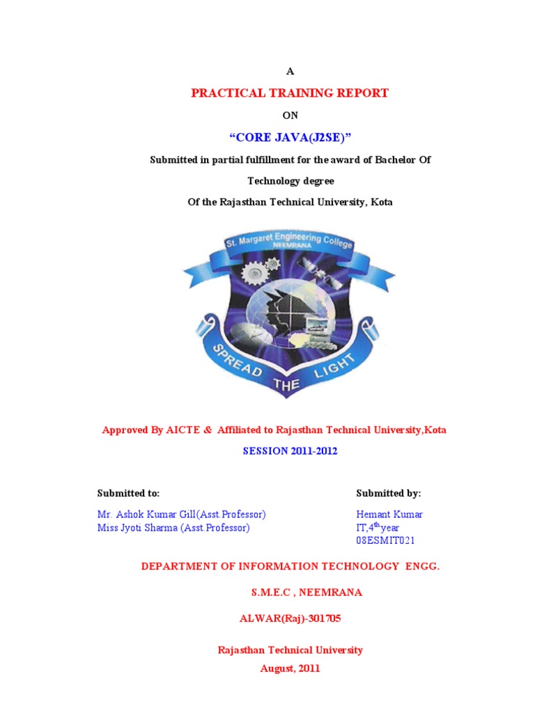 Java Project Report Pdf Java Programming Language Java Server Pages 