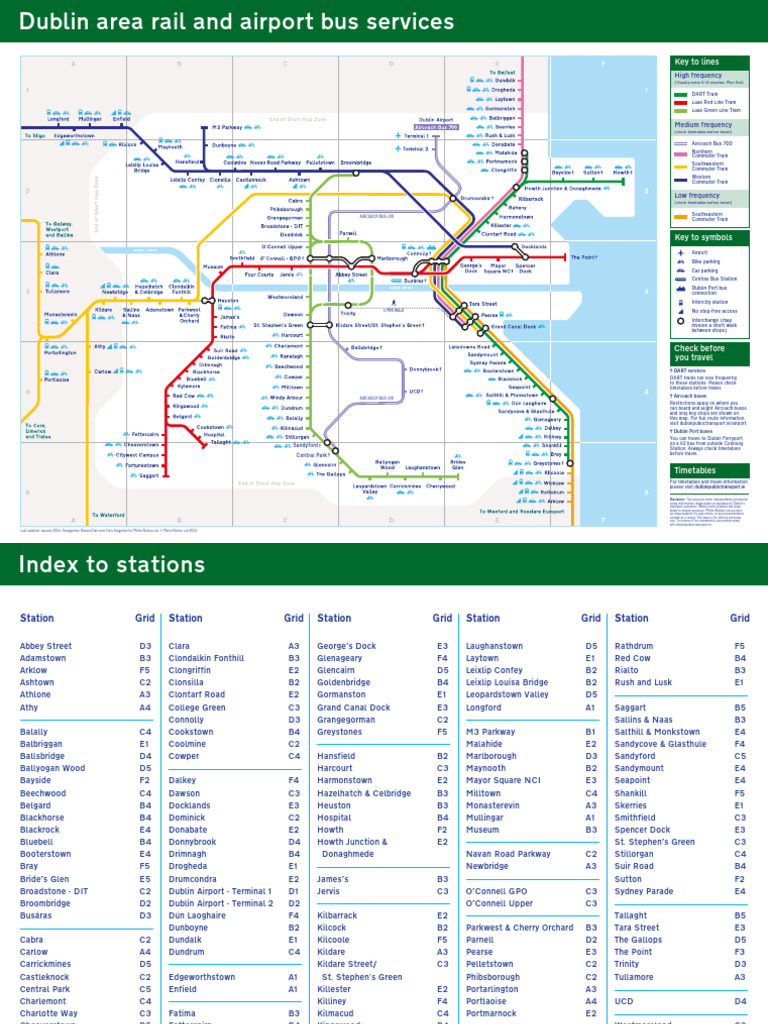 dublin-rail-map | PDF | Bus | Train
