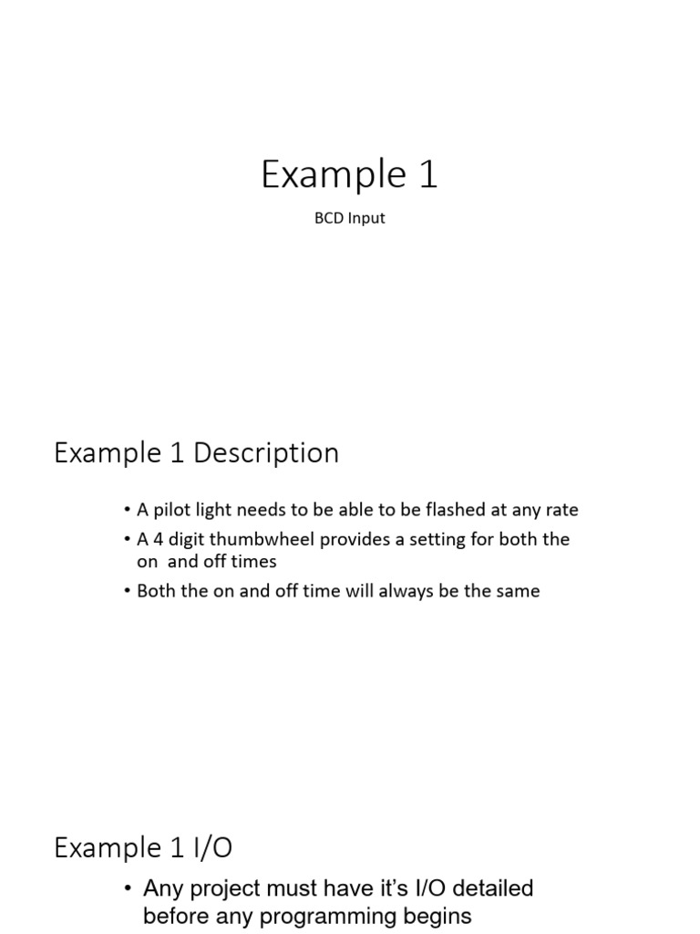 Topic 5.1 - BCD - Examples | PDF