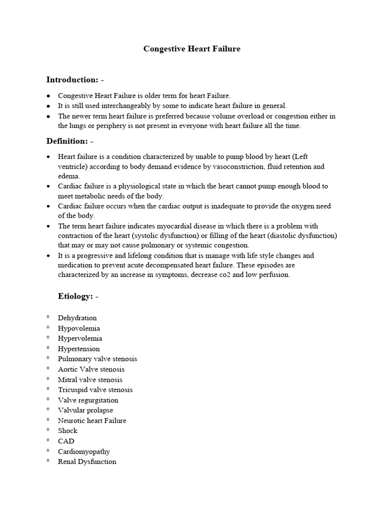 Understanding Congestive Heart Failure | PDF | Heart Failure | Heart