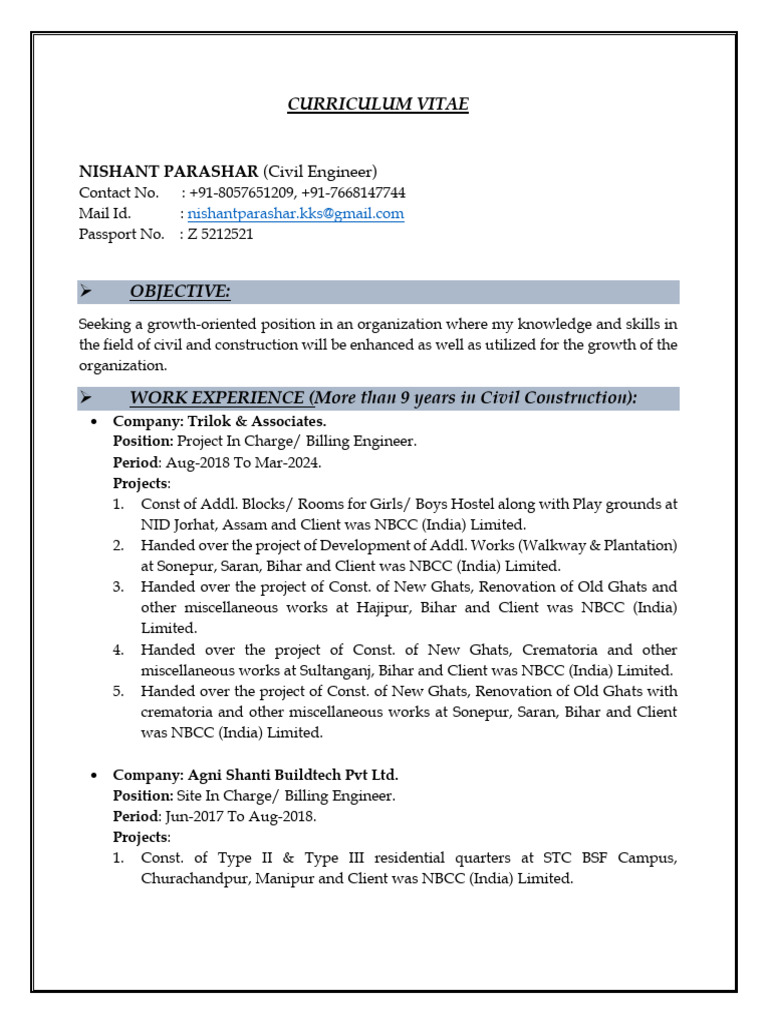 Nishant Updated CV | PDF