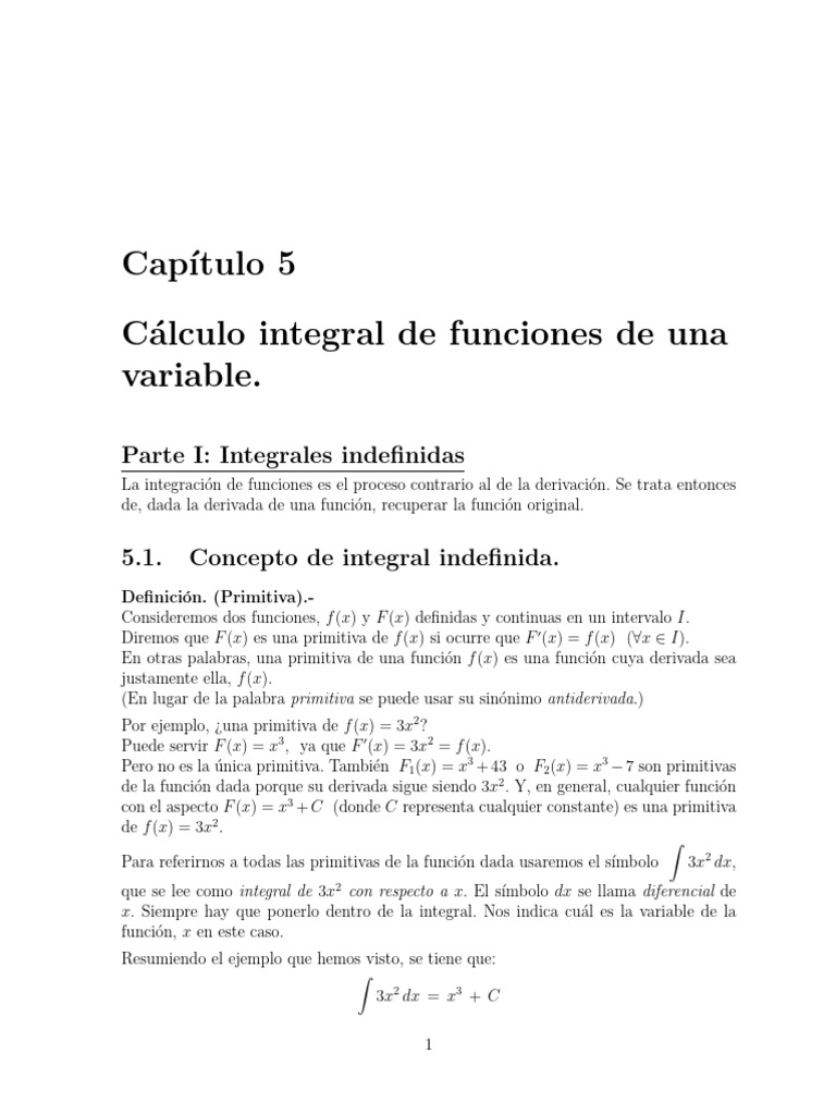 Tema5. Matematicaspdf | PDF | Integral | Derivado