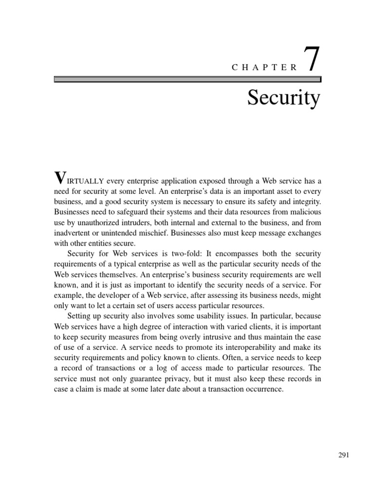 SOA Security | PDF | Transport Layer Security | Enterprise Java Beans