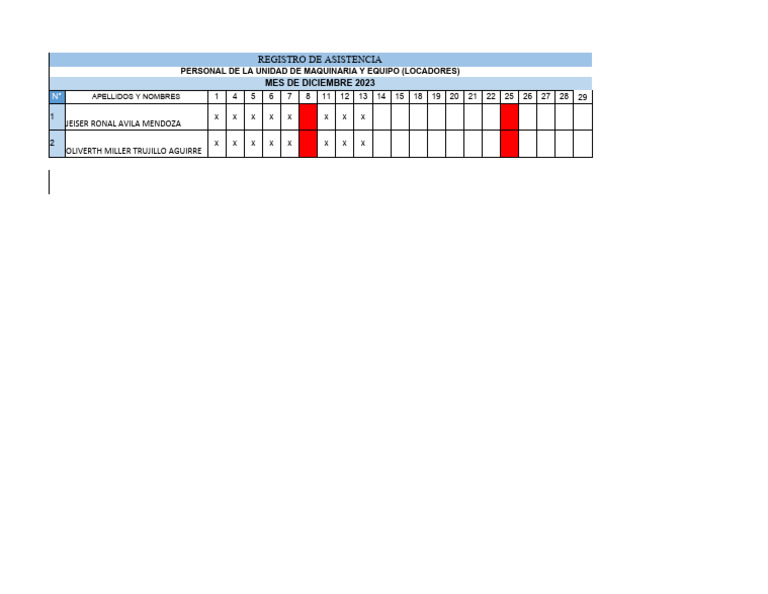 Locadores Maquinaria | PDF