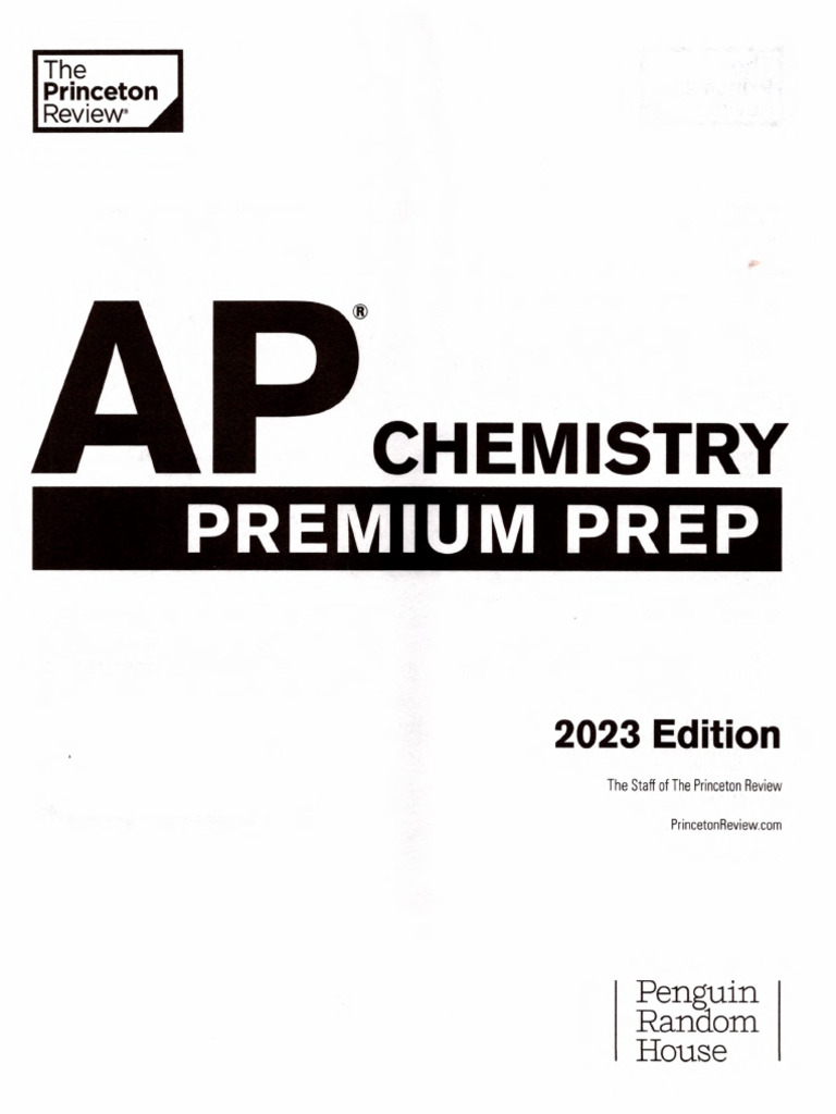 The Princeton Review - Princeton Review AP Chemistry Premium Prep, 2023 ...