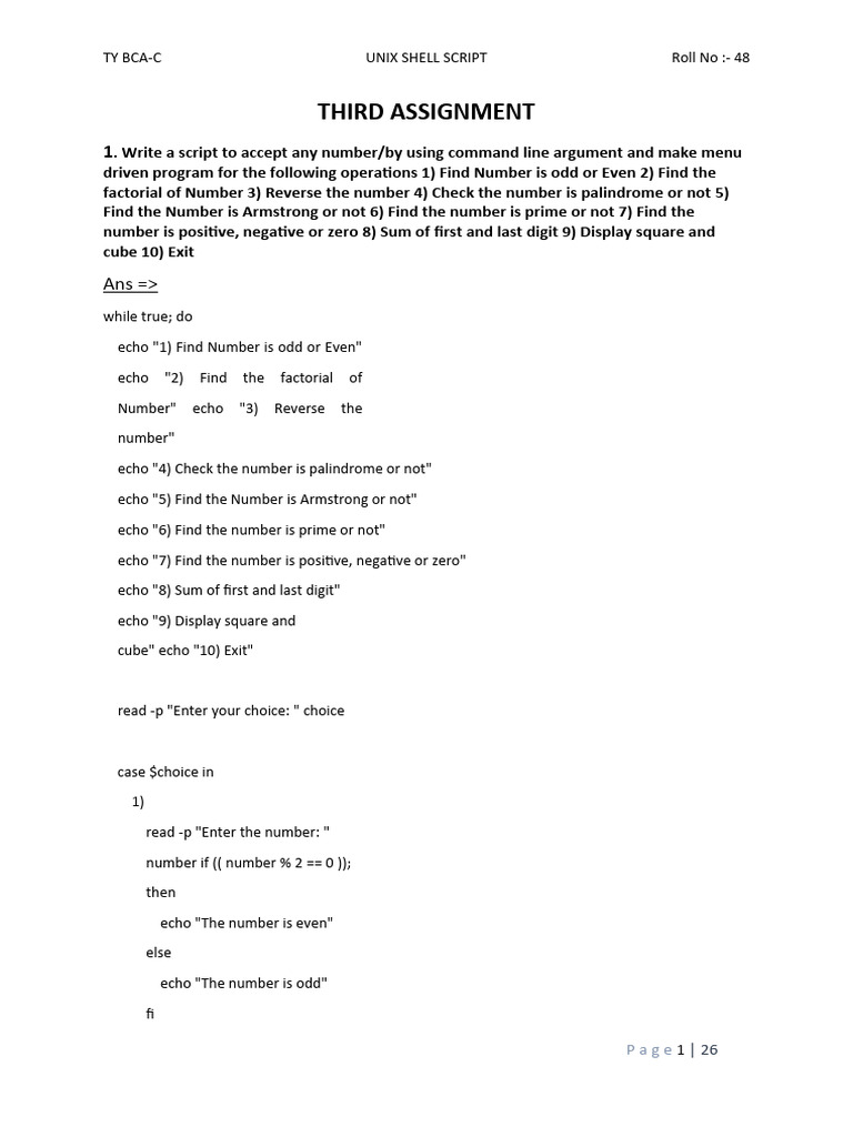 Unix Shell Script | PDF | Filename | Software Unix Shell Script | PDF | Filename | Software
