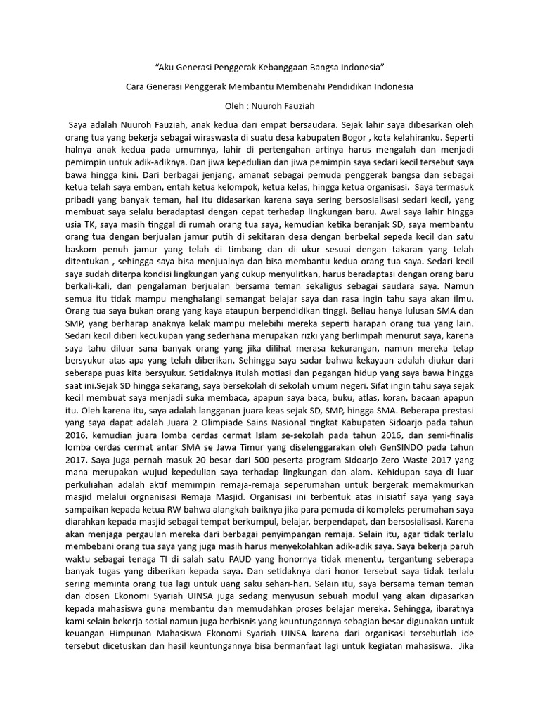 Contoh Esai | PDF