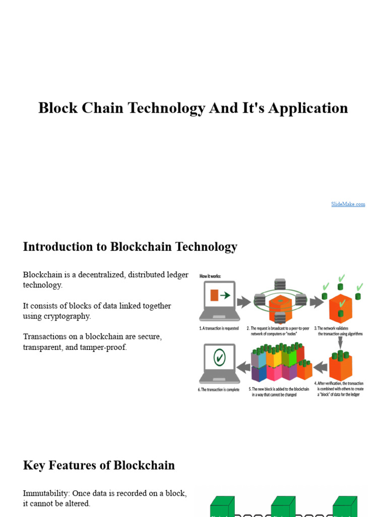 Block Chain Technology and It's Application | PDF | Information Technology | Computing