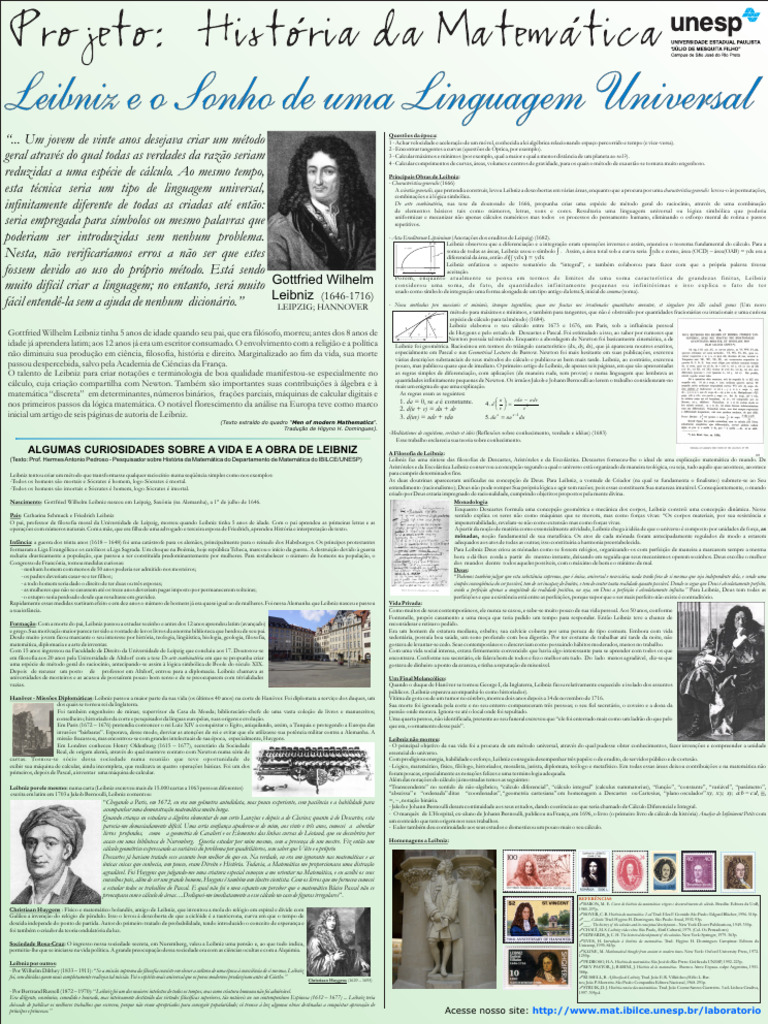 Leibniz | PDF | Gottfried Wilhelm Leibniz | Ensino de Matemática