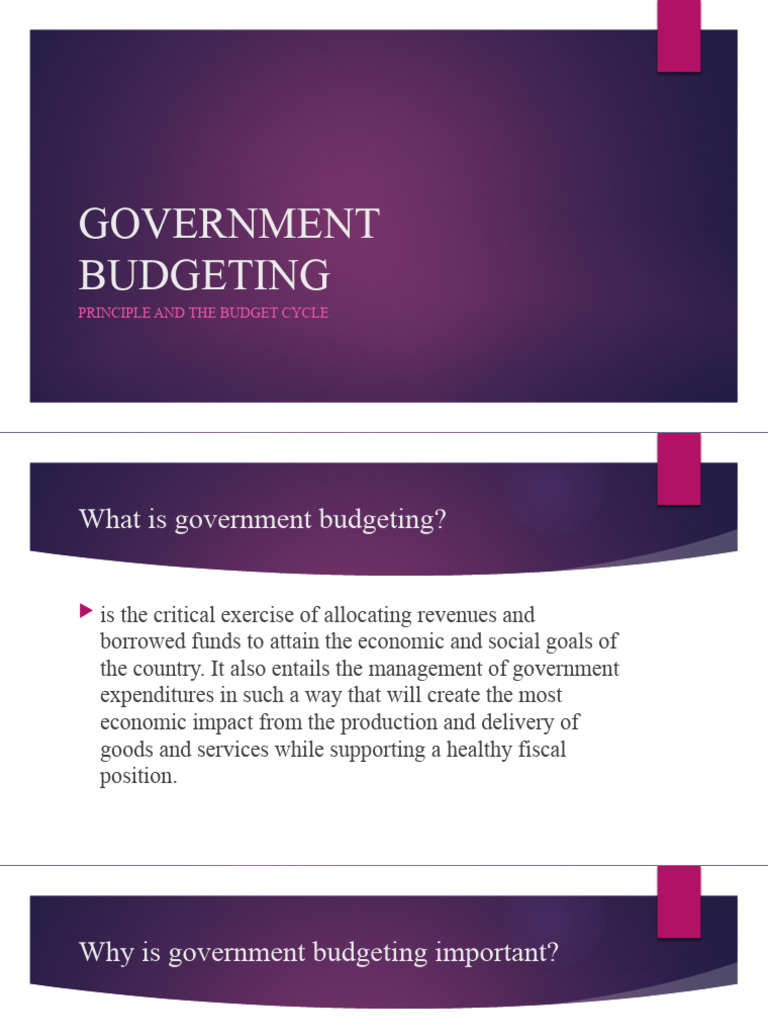 Government Budgeting | PDF | Budget | Government Budget Balance