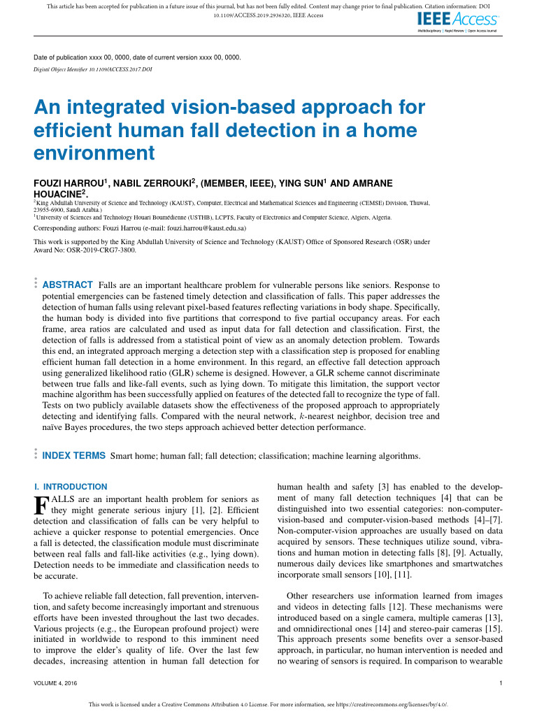 An Integrated Vision-Based Approach For Efficient | PDF | Support ...