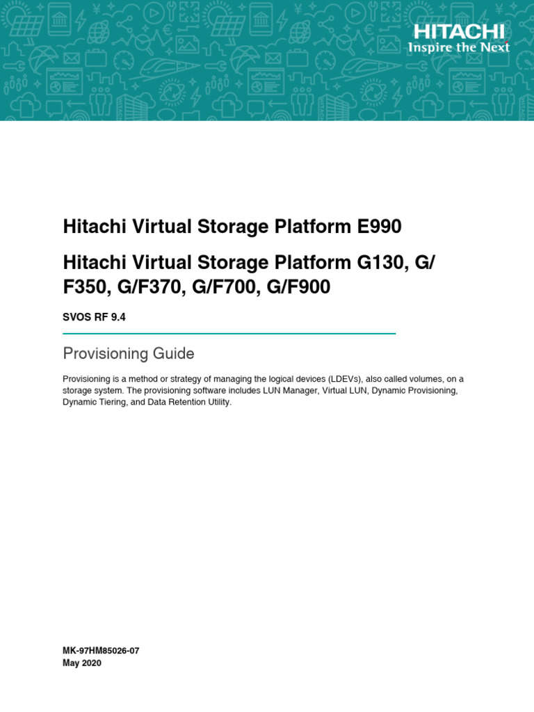 Svos RF v9 4 Provisioning Guide VSP E990 VSP Gx00 Fx00 Mk-97hm85026-07 | PDF | Computer Data ...